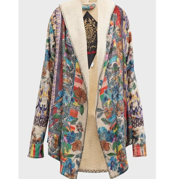 Johnny Was | Jackets & Coats | Johnny Was Floral Betzy Sherpa Jacket ...